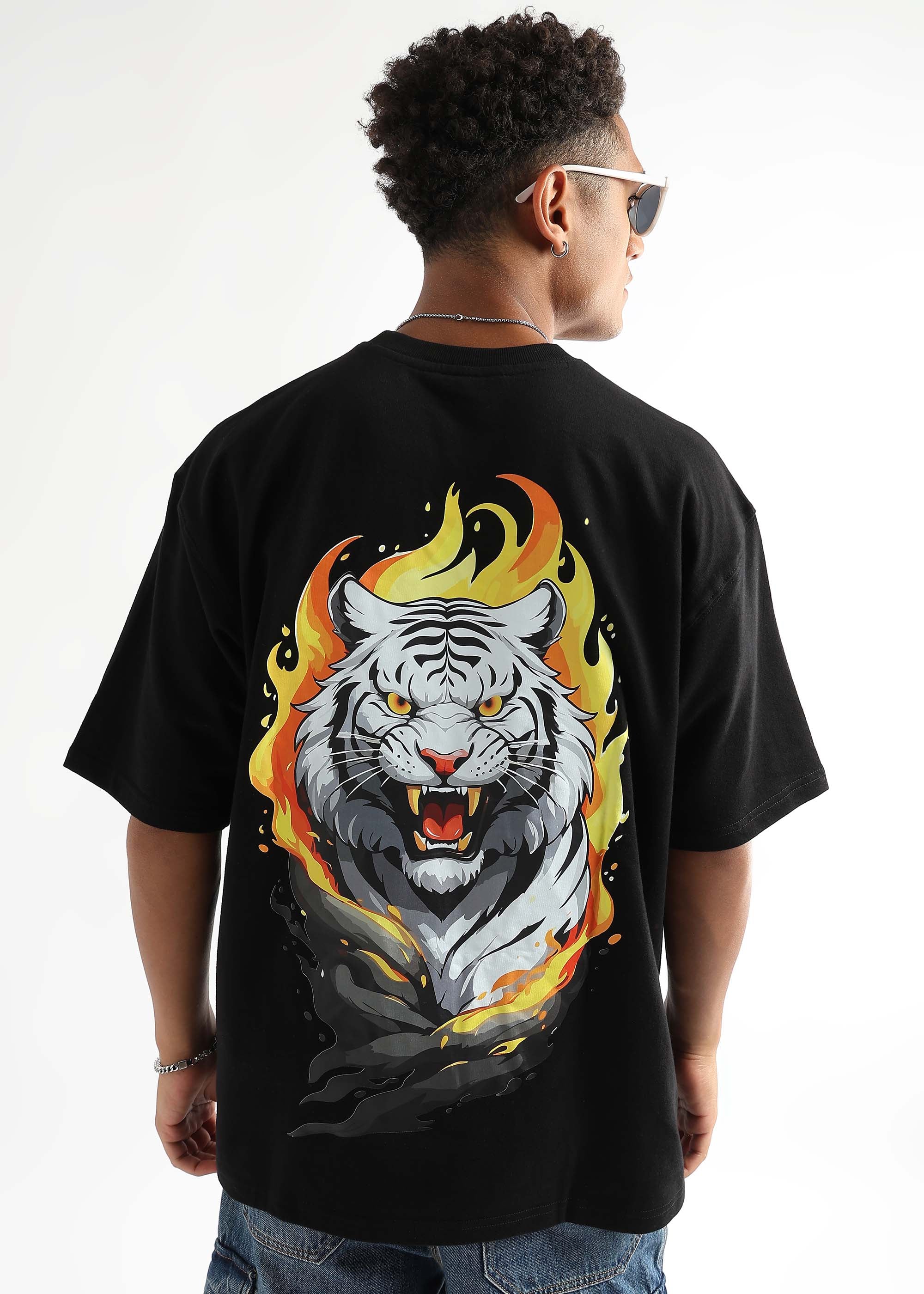 White Fury Oversized T-Shirt | Zelix Wear